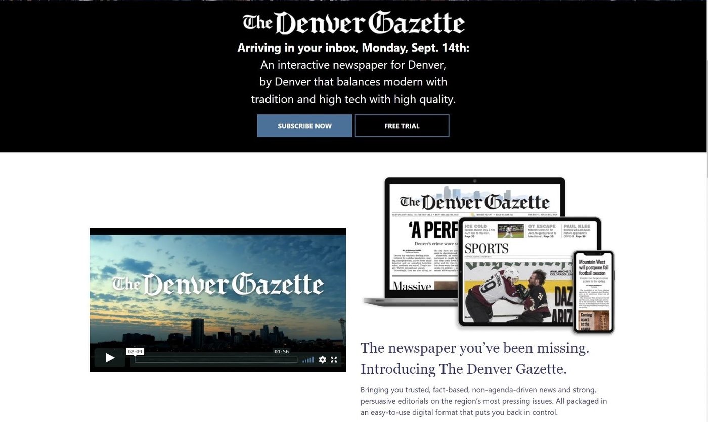 The Denver Gazette partners with PressReader, uses their Branded ...