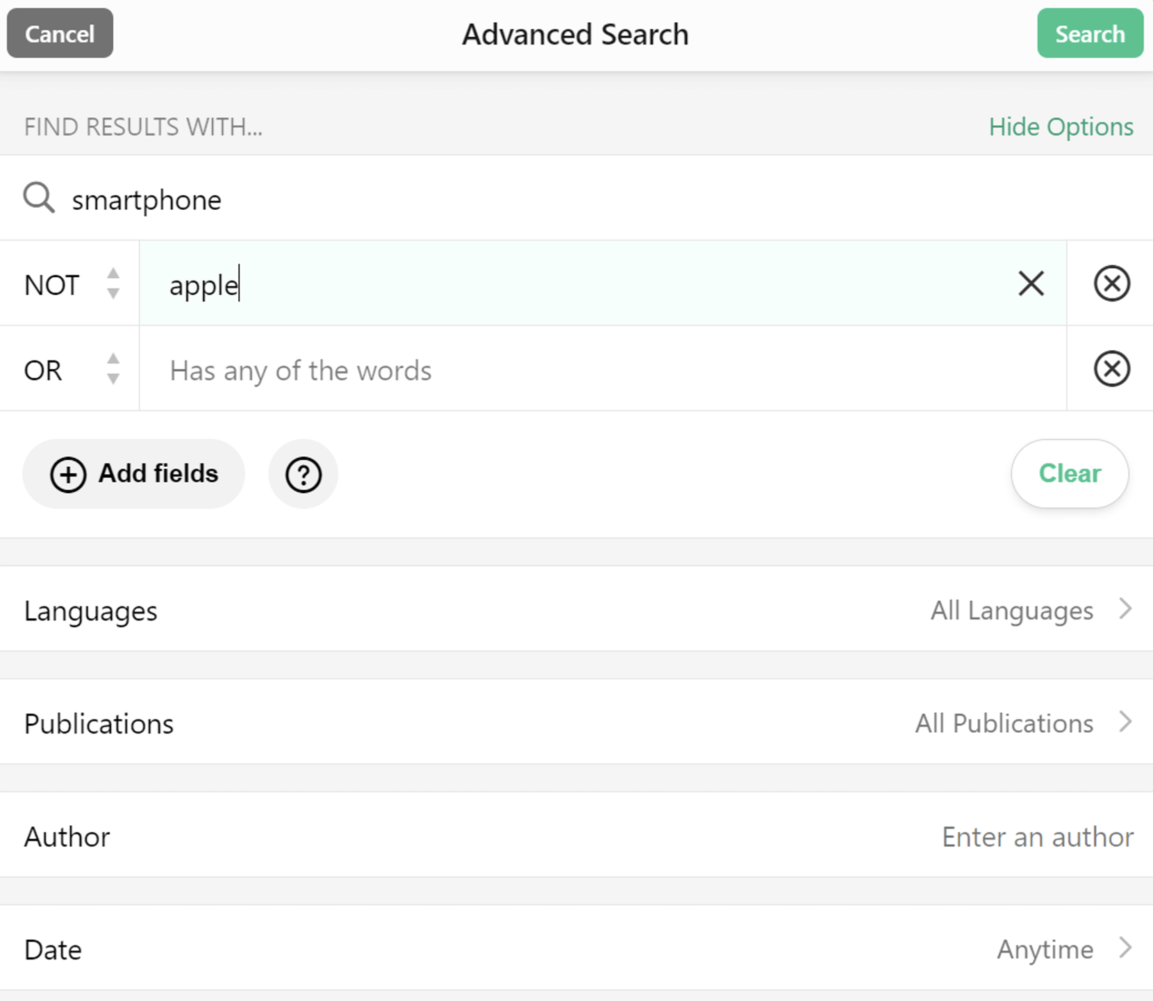 PressReader features that support academic research